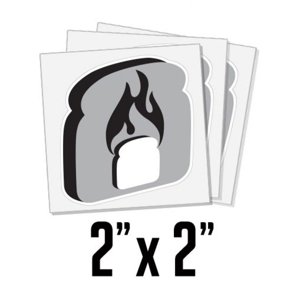 2″ x 2″ Custom Stickers – FlamingToast