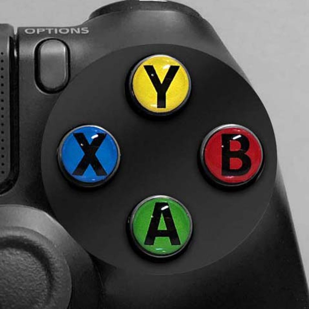 Button Mashers – 3D Button Decals (XB1 Style 02) – FlamingToast
