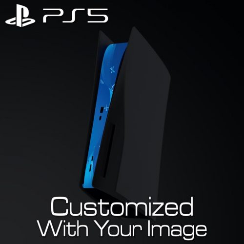 Custom PS5 Console Skin – Center Panel (Disc Edition) – FlamingToast