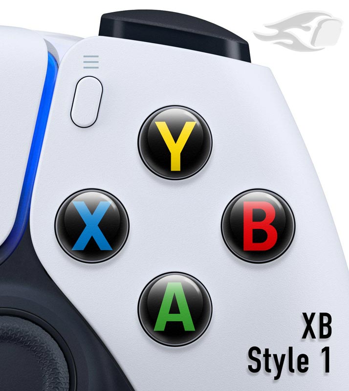 Button Mashers – 3D Button Decals (XB Style 01) – FlamingToast