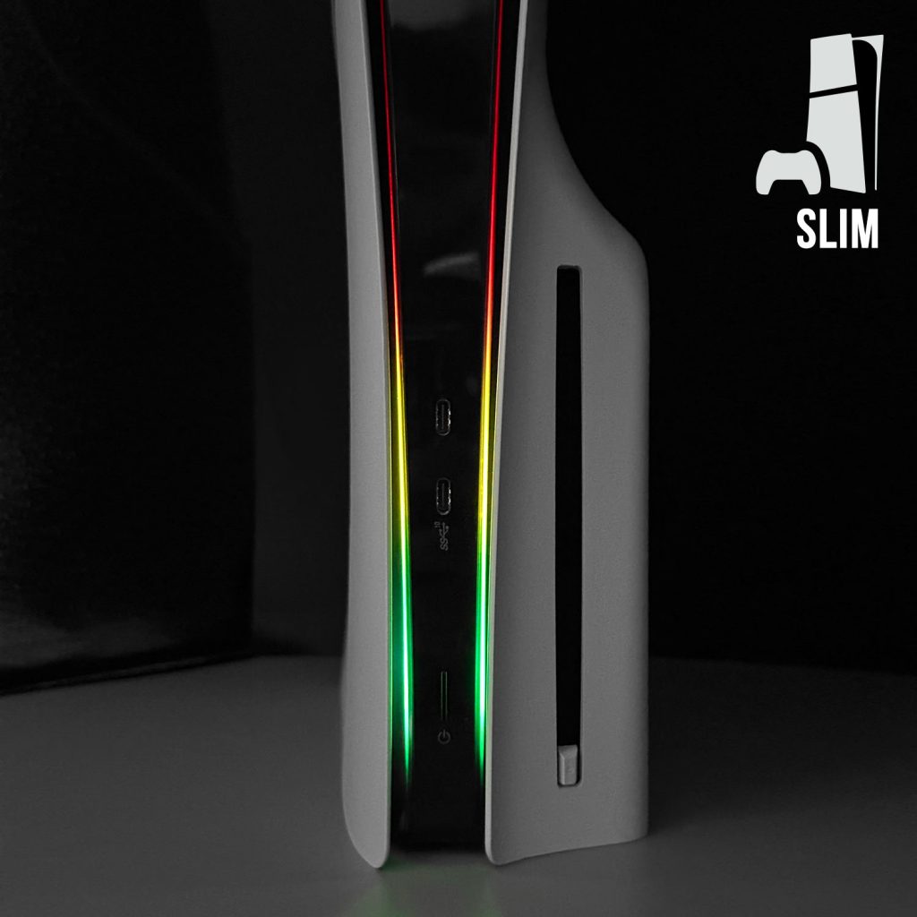 PS5 Slim Power Light Decal – Rasta – FlamingToast