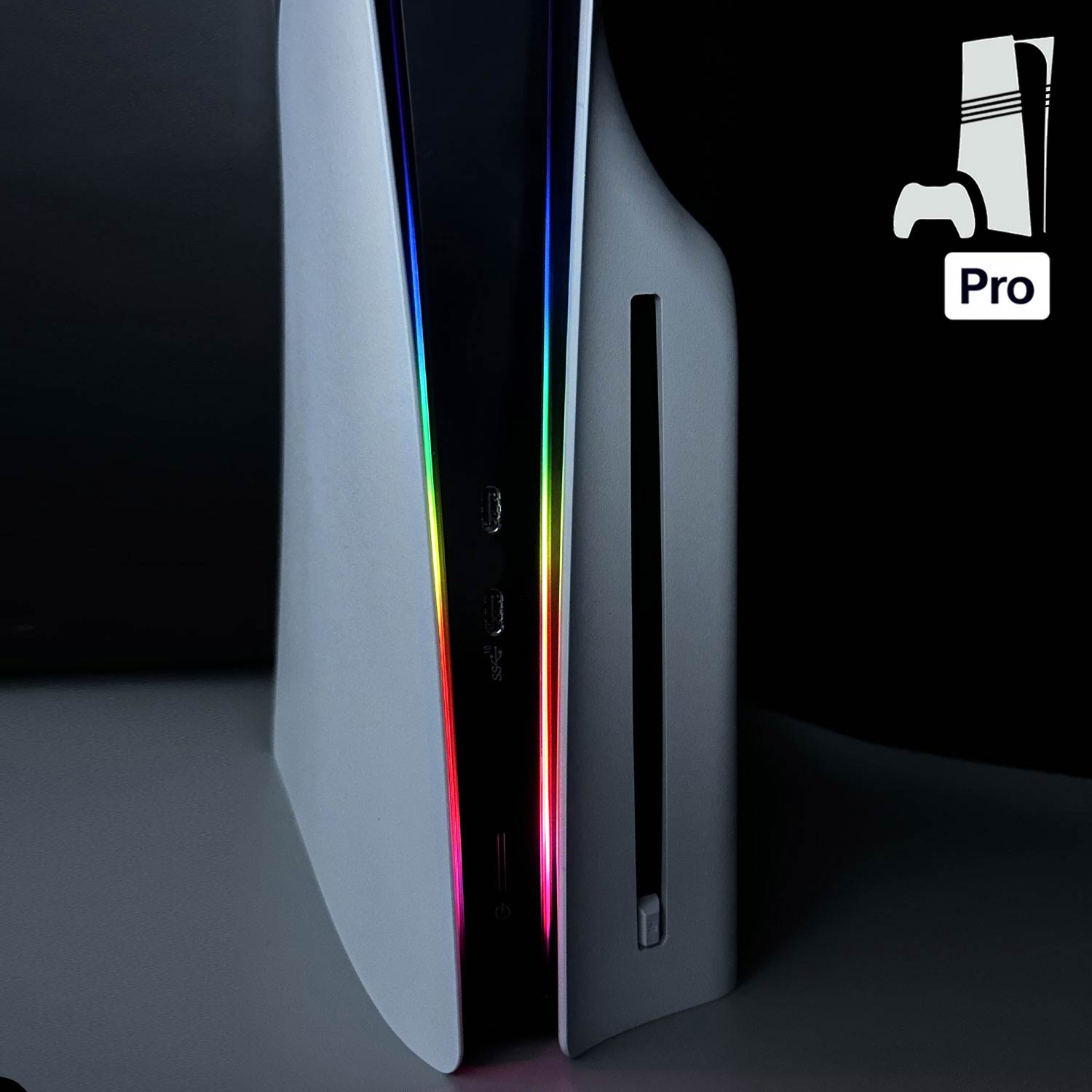PS5 Pro Power Light Decal – Spectrum – FlamingToast